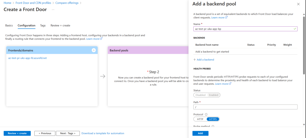 Deploy Azure Front Door And Web Application Firewall Waf For React Js App
